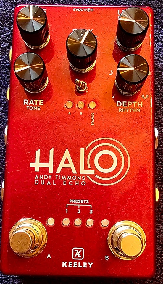 Keeley Halo Andy Timmons Dual Echo Delay Pedal Red New , Open Box! | eBay