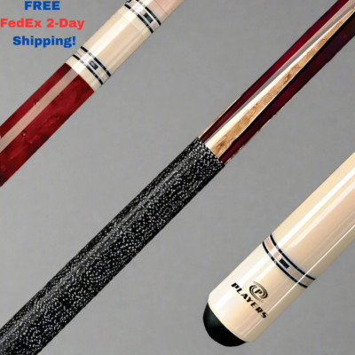 Players Premium Pool Cue Stick | Genuine Hand Inlays + Free Tip Tool ...