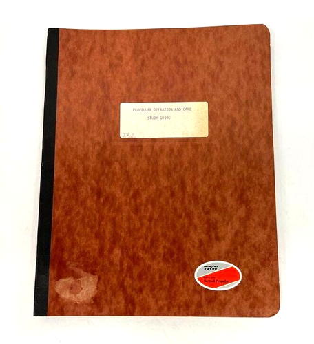 TRW-Hartzell Propeller Operation & Cars Study Guide Book 9" x 11 1/2 ...