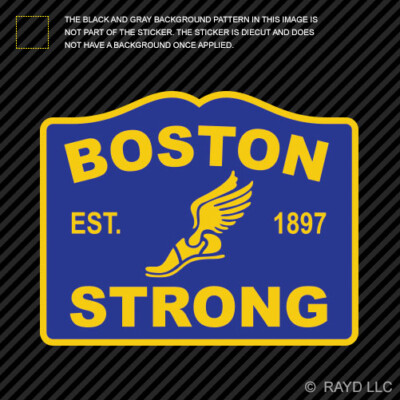 Entering Boston Strong Sticker marathon 26.2 runnin run boston mass est ...