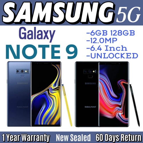 NEW Sealed Samsung Galaxy Note 9 SM-N960U 6.4" 128GB 6GB Unlocked-Blue ...
