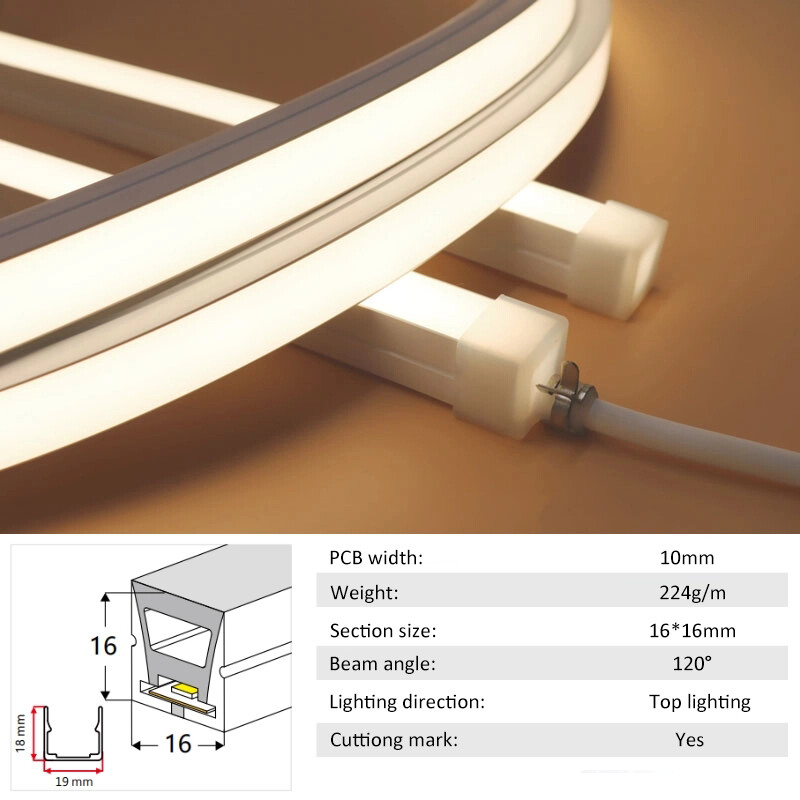 24V Silicone LED Channel System LED Strip Lights IP67 Tube Flexible LED ...