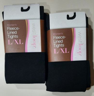 2 pairs of NEW West Loop Fleece Lined Tights in L/XL (5'8" - 5'11" 160 ...