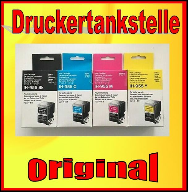 4 X Cartridge OCE IH-955 BK C M Y Plotterpatrone Plotter 5200 Complete ...