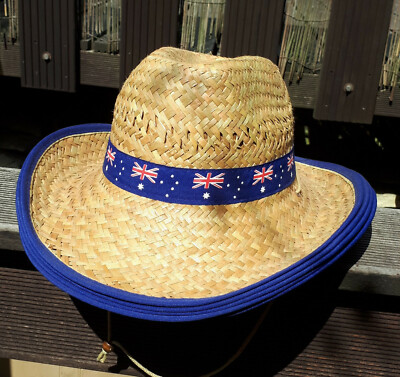 Gr 58 60 L - Outback Stroh Hut Sommer Garten Trilby Hut - Australien ...