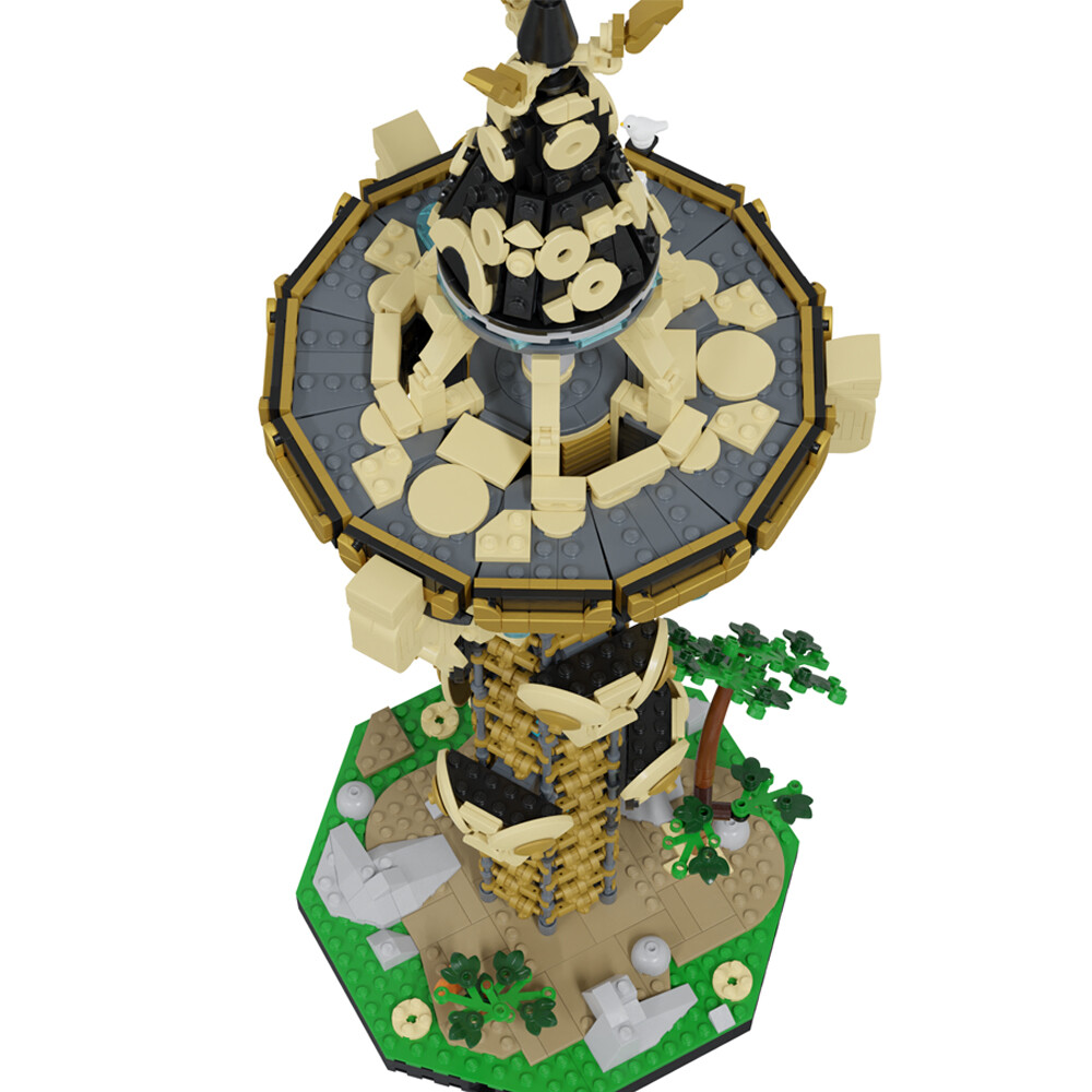 Iconic Tower Tall Structure in Game Building Toys Set 2204 Pieces MOC ...