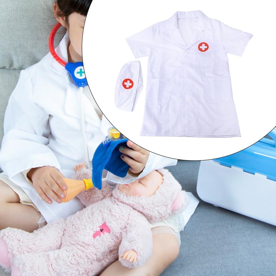 Kids Doctor Coat Funny Doctor Costume for Children Ages 4-6 | eBay UK