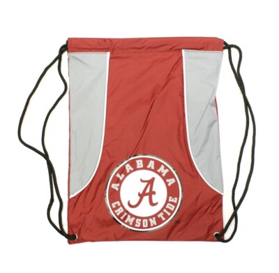 ALABAMA CRIMSON TIDE 17.5"H x 13"W DRAWSTRING BACKPACK BACK-SACK W ...