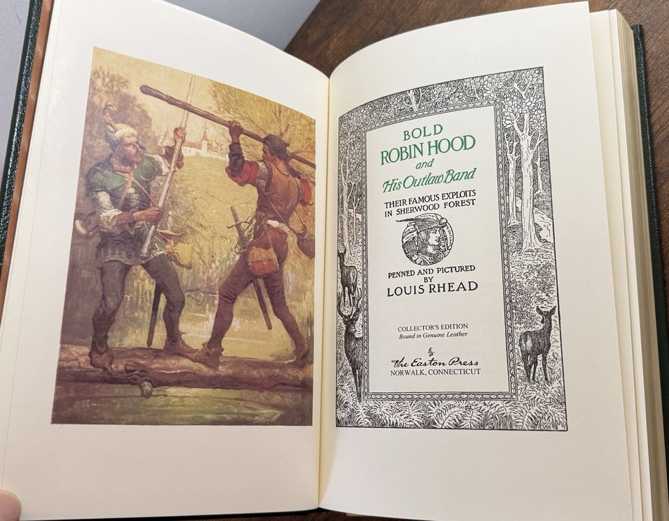 Easton press BOLD ROBIN HOOD And His Outlaw Band Louis Rhead ...