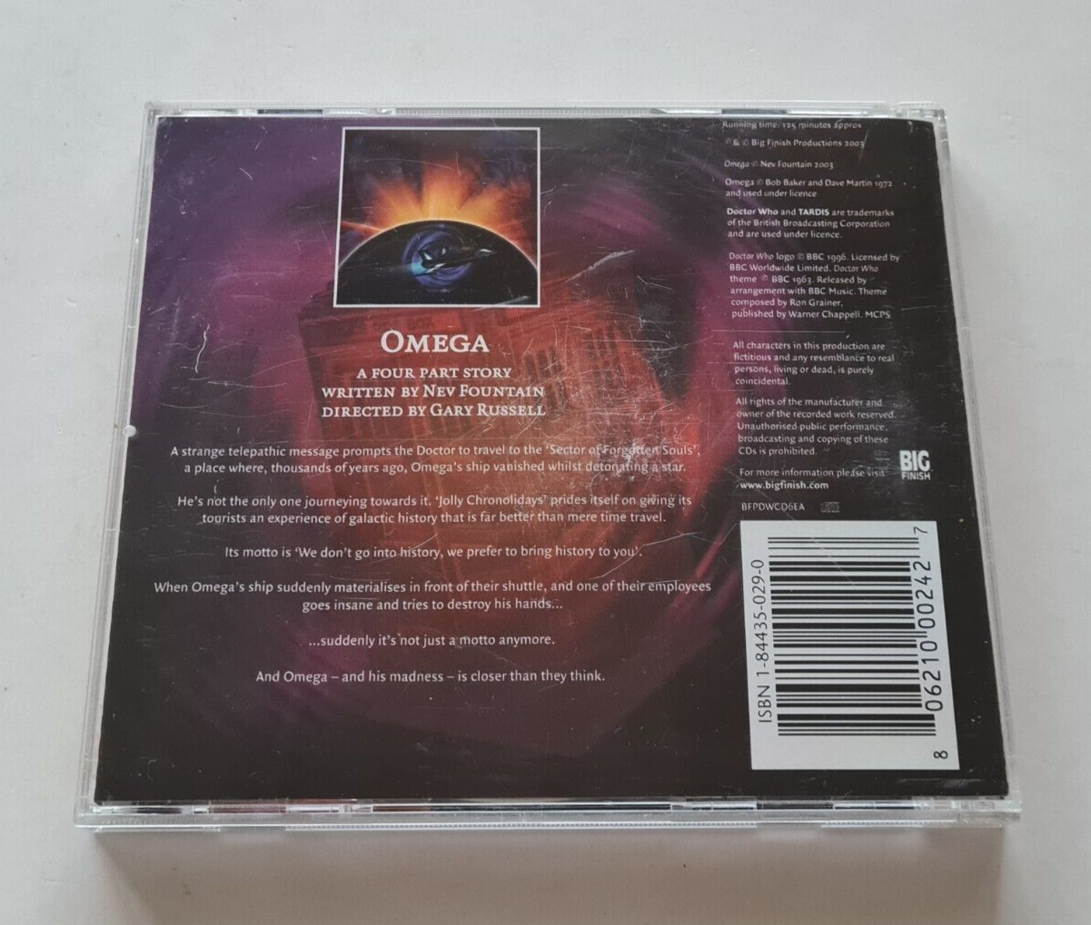 Doctor Who Omega CD Audiobook Big Finish #47 Peter Davison 5th Doctor ...