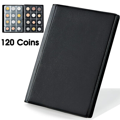 COIN ALBUM for 120 coins perfect for 50p £1 £2 COINS FOLDER BOOK ...