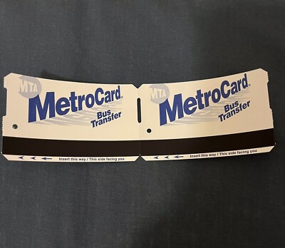 NYCT MTA MetroCard - Bus Transfer | eBay