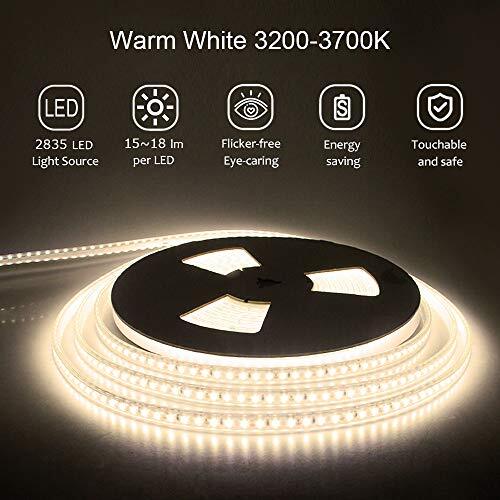 Led Strip Lights Warm White Waterproof 32.8ft 1200 Leds 2835 Smd 24v Dc ...