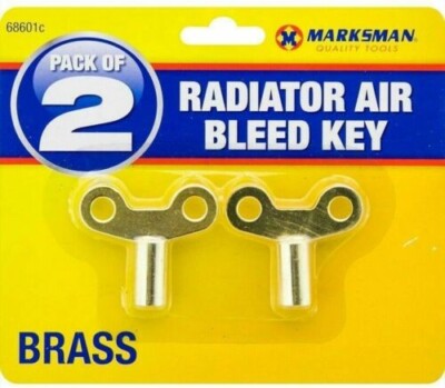 Radiator Plumbing Bleed Bleeding Key Keys Solid Brass for Venting Air ...