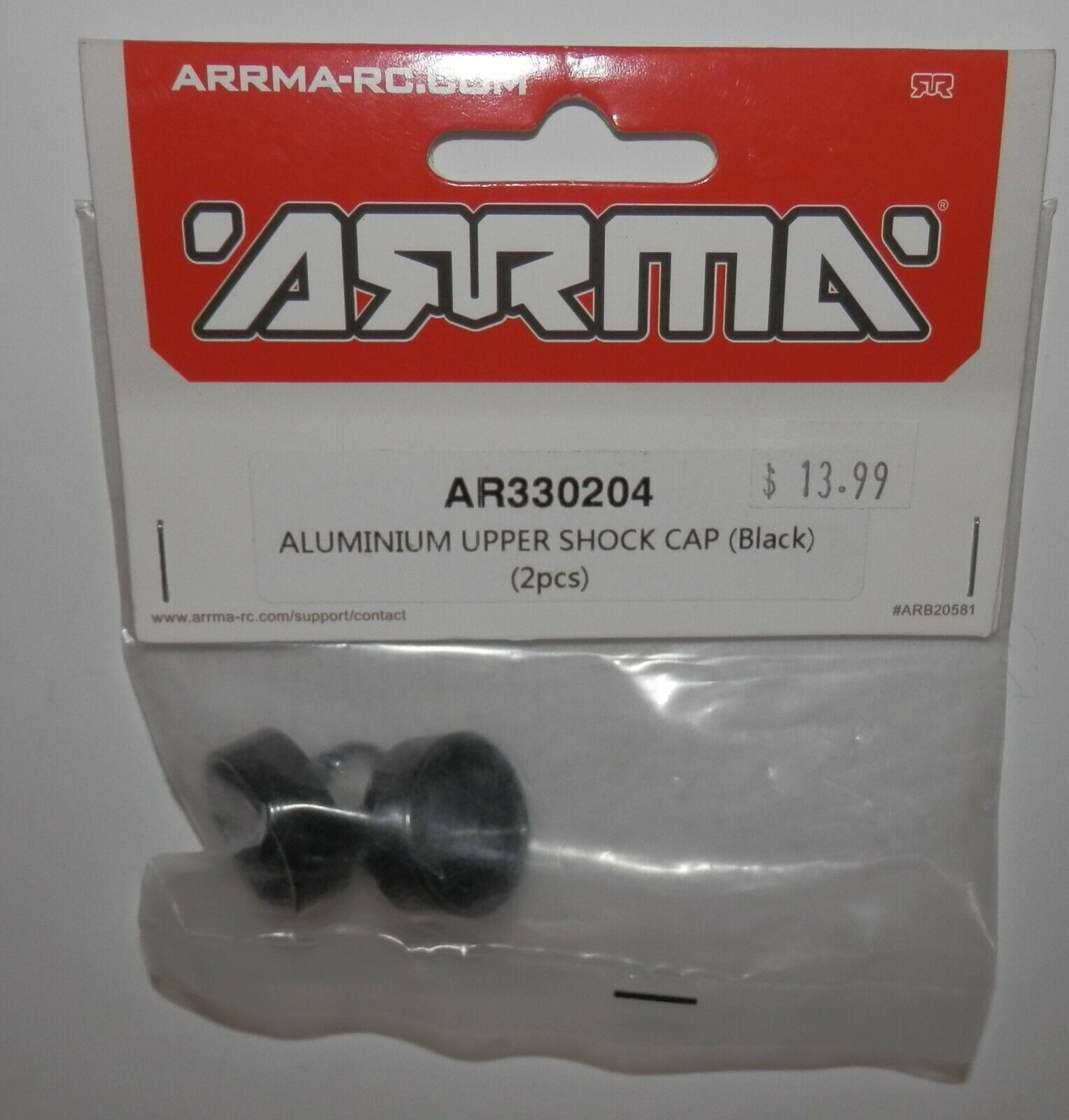 ARRMA Aluminum Upper Shock Cap (Black) (2pcs) #AR330204 NIP | eBay