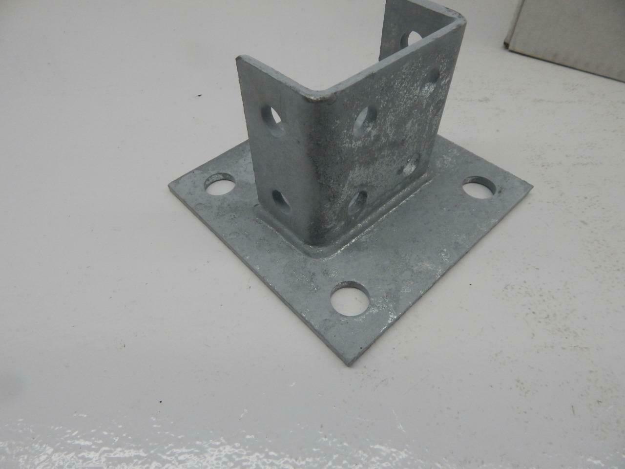 Box of 5 CTS Unistrut P2073A P20 0000HD Post Base Dbl Chan 4Hole Std 3 ...