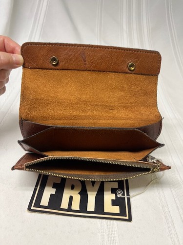 Vintage FRYE Mens Leather Trucker-Biker Pouch Wallet 8"X3.5 "NEW with ...