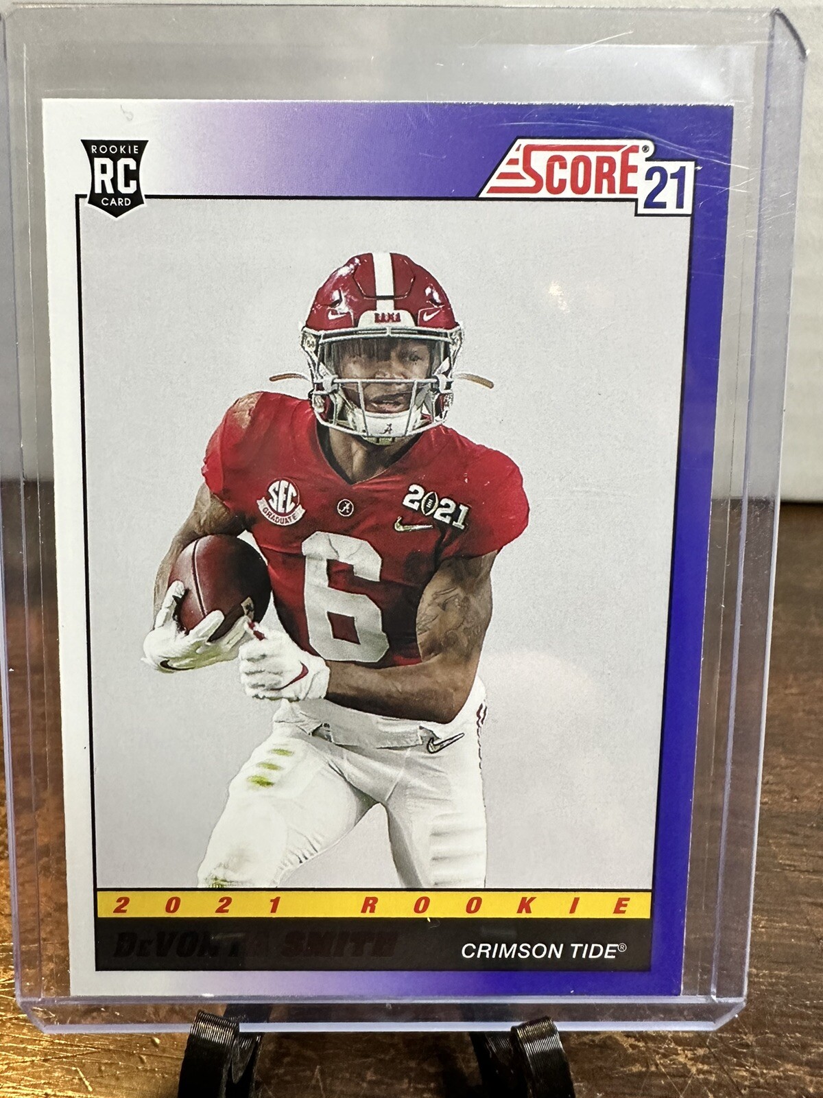 2021 Panini Score DeVonta SMITH THROWBACK #TB4 RC Alabama EAGLES Rookie ...