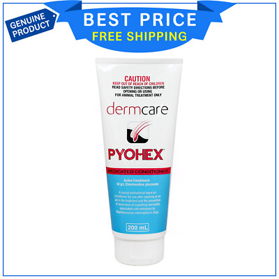 Pyohex for Dogs 200 mL Antibacterial Skin Care Medicated Conditioner ...
