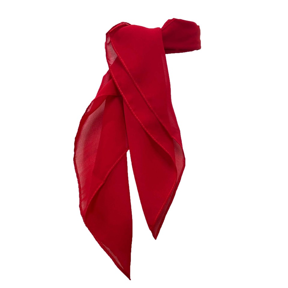 Women Sheer Chiffon Neck Scarf 20 inch and 23 inch Vintage Style ...