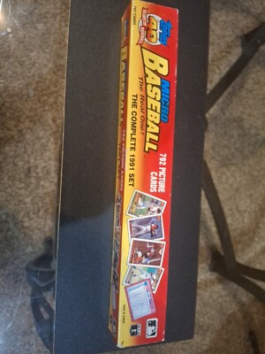 1991 Topps Micro Baseball Full Complete Set 792 Cards Opened Mini Cards ...