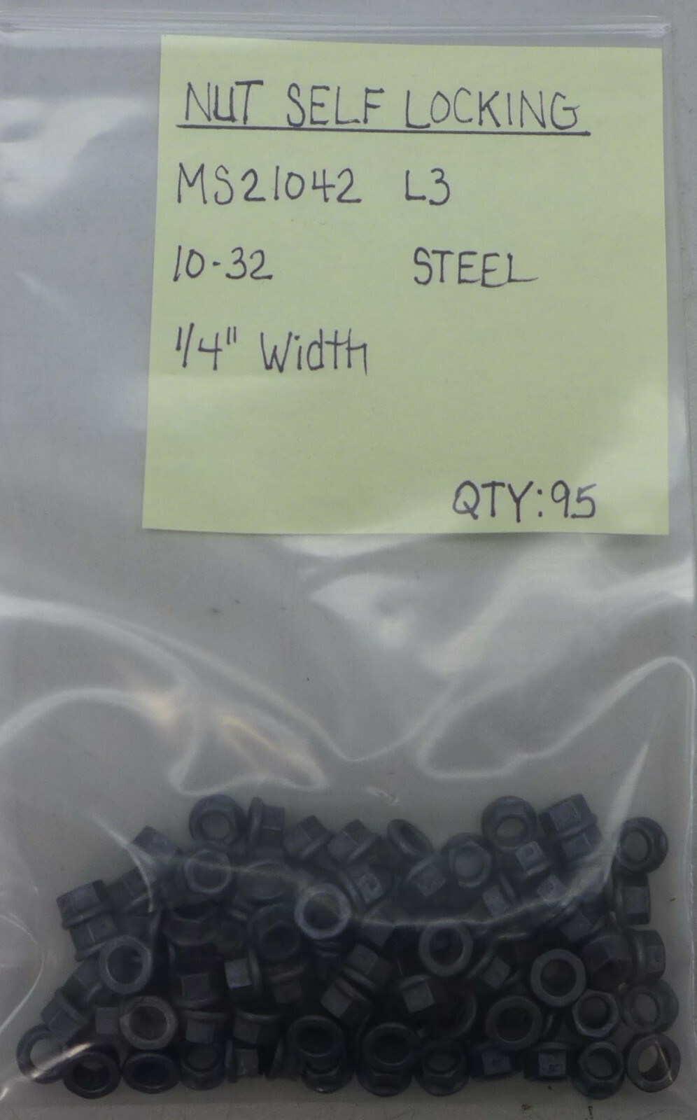 (95) Nut Self Locking 10-32 MS21042 L3 | eBay