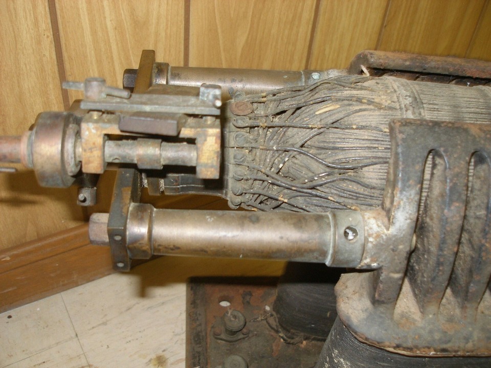 Bipolar electric motor circa 1880s antique belt driven dynamo, early ...