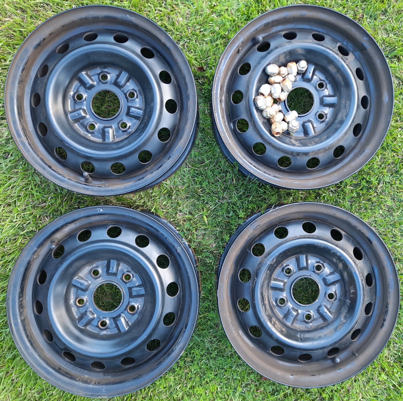 Toyota Wheels J14x5-1/2 JJ DOT CMC 1298 LC4 5-Lug Steel Set of 4 +20 ...