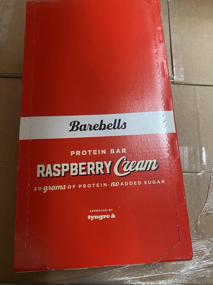 Barebells Raspberry Cream Protein Bars 12 pack 20grams protein | eBay UK