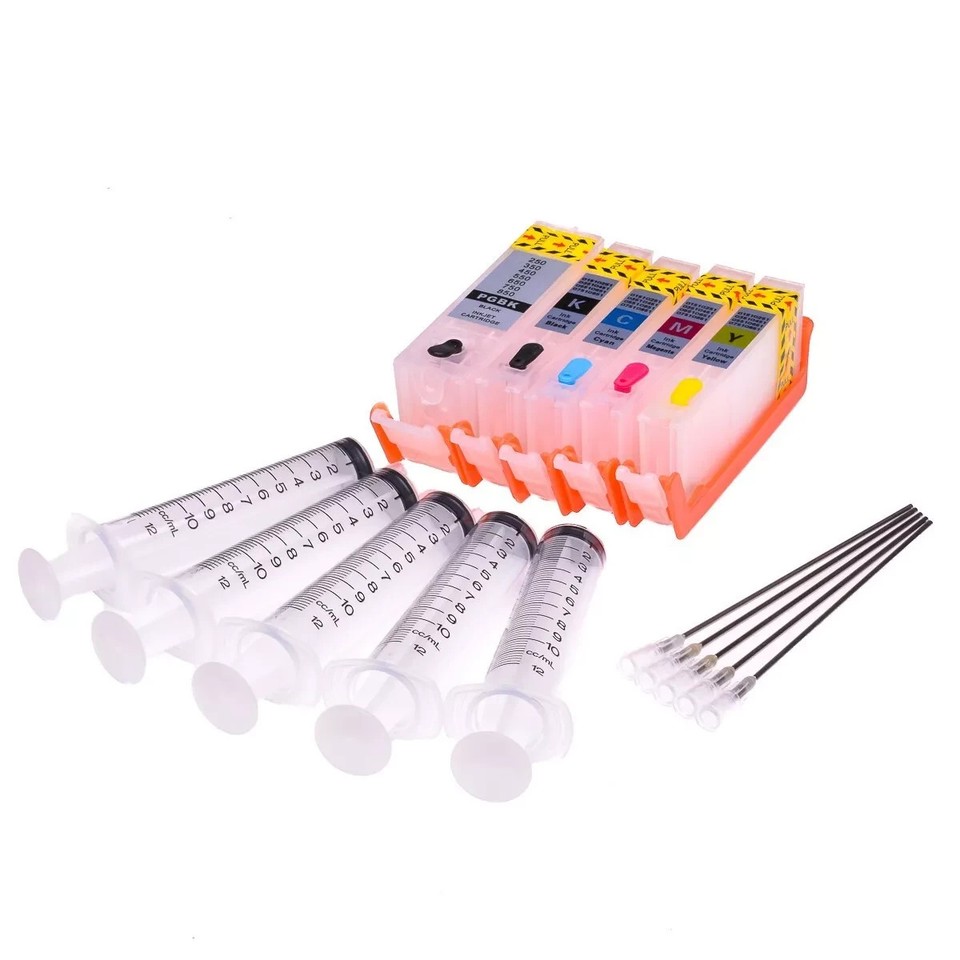 EDIBLE PRINTER KIT 4 Canon TS705A Cartridges, Ink Refills, 25 Wafer ...