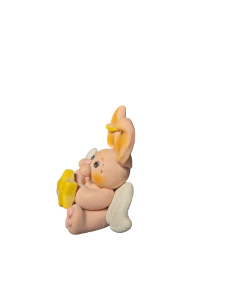 Vintage Suzi Little Blessings Angel Bunny Rabbit Shooting Star Clay ...