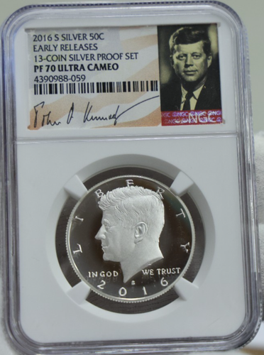 2016 S US Proof Silver Kennedy Half 50c NGC PF70 UC Speech Label | eBay