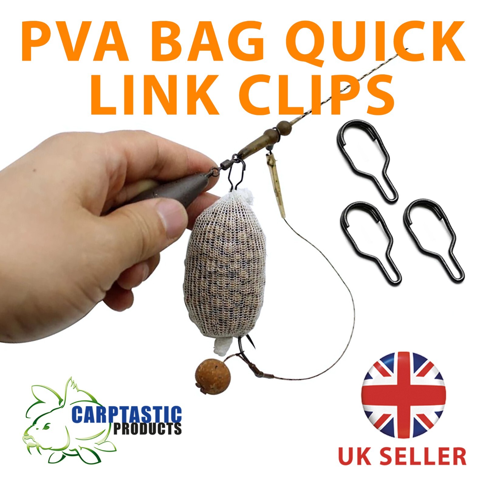 PVA Bag Clips PVA Mesh Bag Quick Change Clips | eBay UK