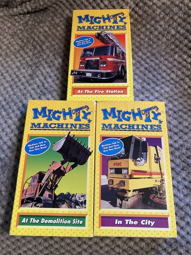 Mighty Machines At The Fire Station, Demolition Site, In The City VHS ...
