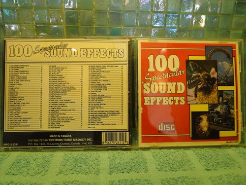 100 Spectacular Sound Effects CD -EXTRA CDs SHIP FREE | eBay