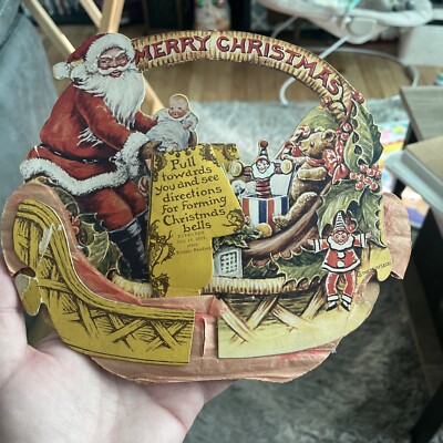 Antique Beistle Santa Claus Honeycomb Fold-out Display Card | 1925 | eBay