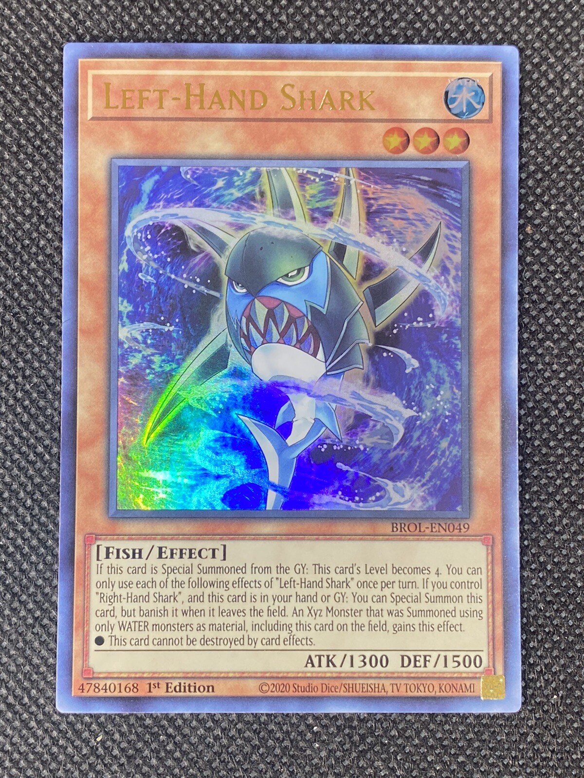 YuGiOh! - Left-Hand Shark BROL-EN049 Ultra Rare 1st Edition Near Mint ...