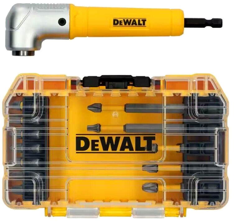 DEWALT MAXFIT ULTRA Steel Drill & Driving Bit Set with Angle Attachment ...