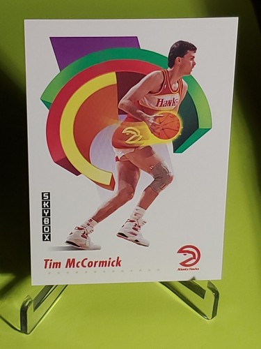 1991-92 SkyBox Basketball Tim McCormick Atlanta Hawks #5 NBA Michigan ...