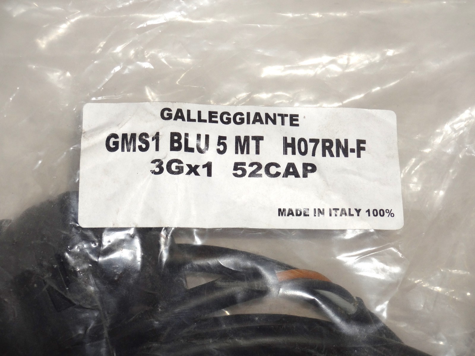 Aqua Switch Level GALLEGGIANTE Gms1 Blu 5mt H07rn-f 3gx1 52 Cap for ...