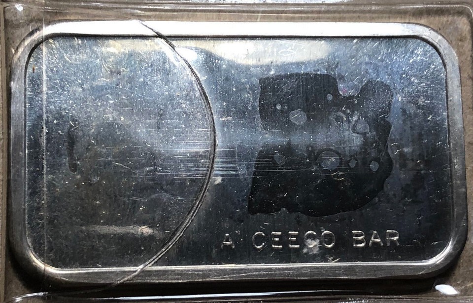 1974 April Happy Birthday Ceeco 1 Ounce .999 Silver Art Bar | eBay