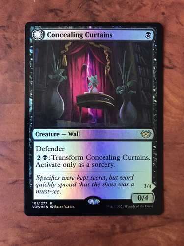 Concealing Curtains / Revealing Eye Foil MTG Magic Gathering Card NM ...