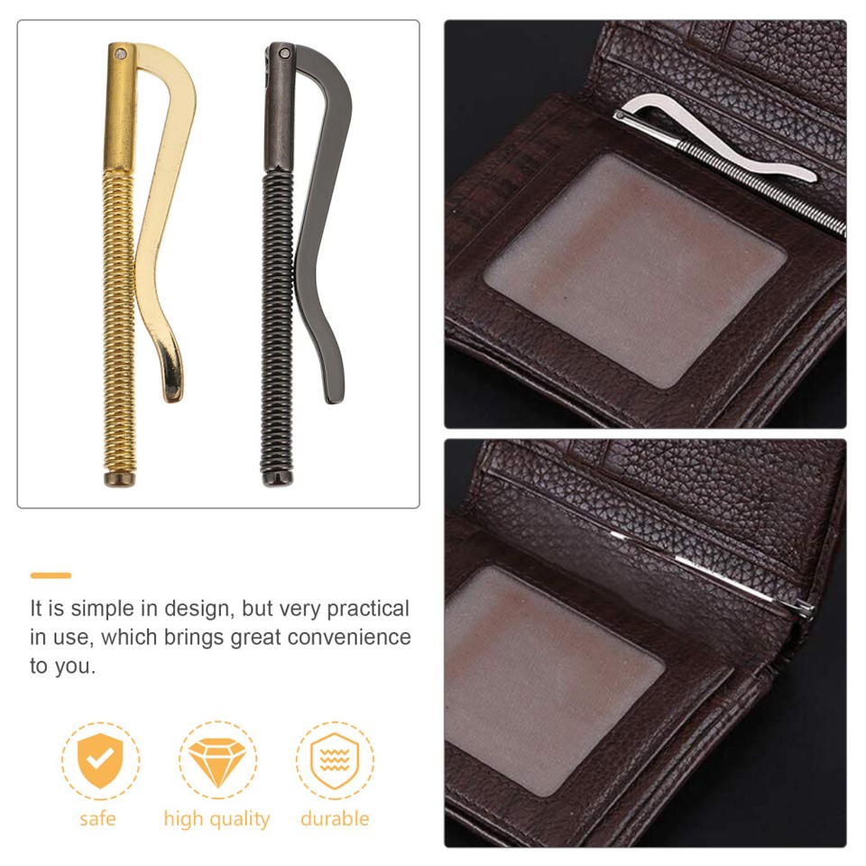 2 Pcs Bifold Money Clip Spring Metal Man Loaded Cash Clips for Men | eBay
