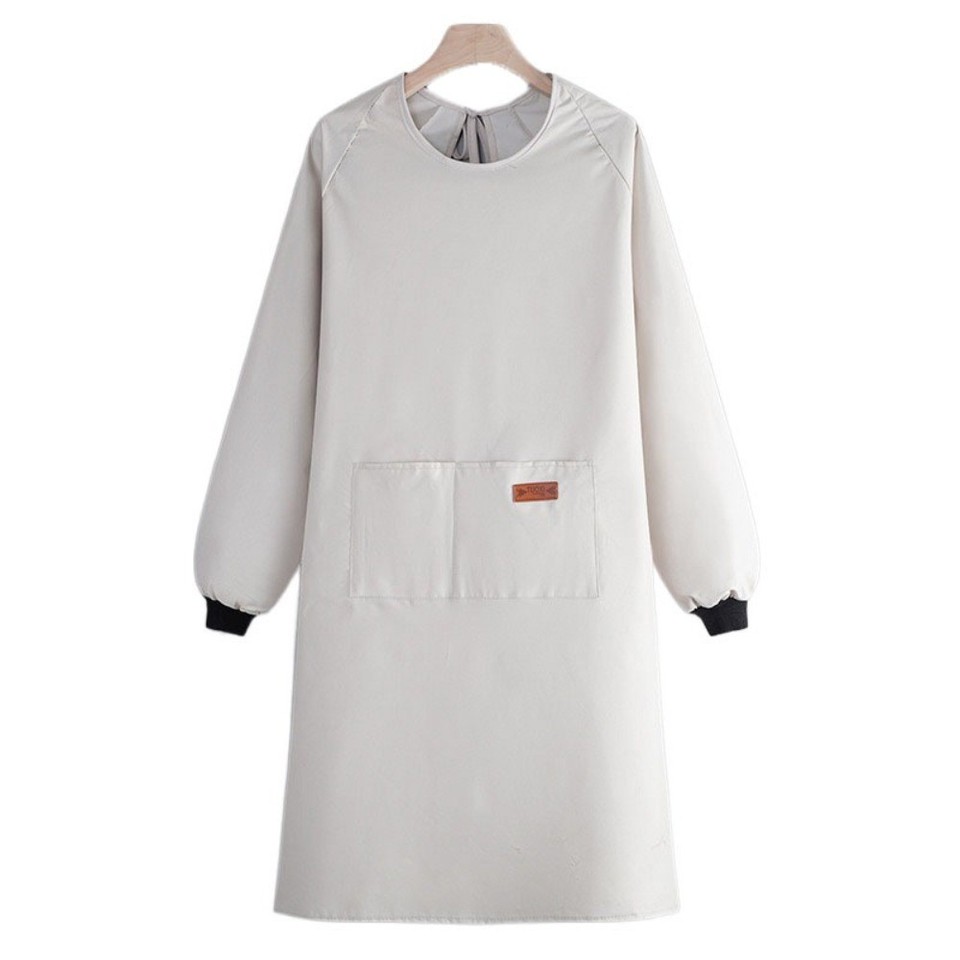 Solid Color Kitchen Cooking Apron Waterproof Catering Apron Restaurant ...