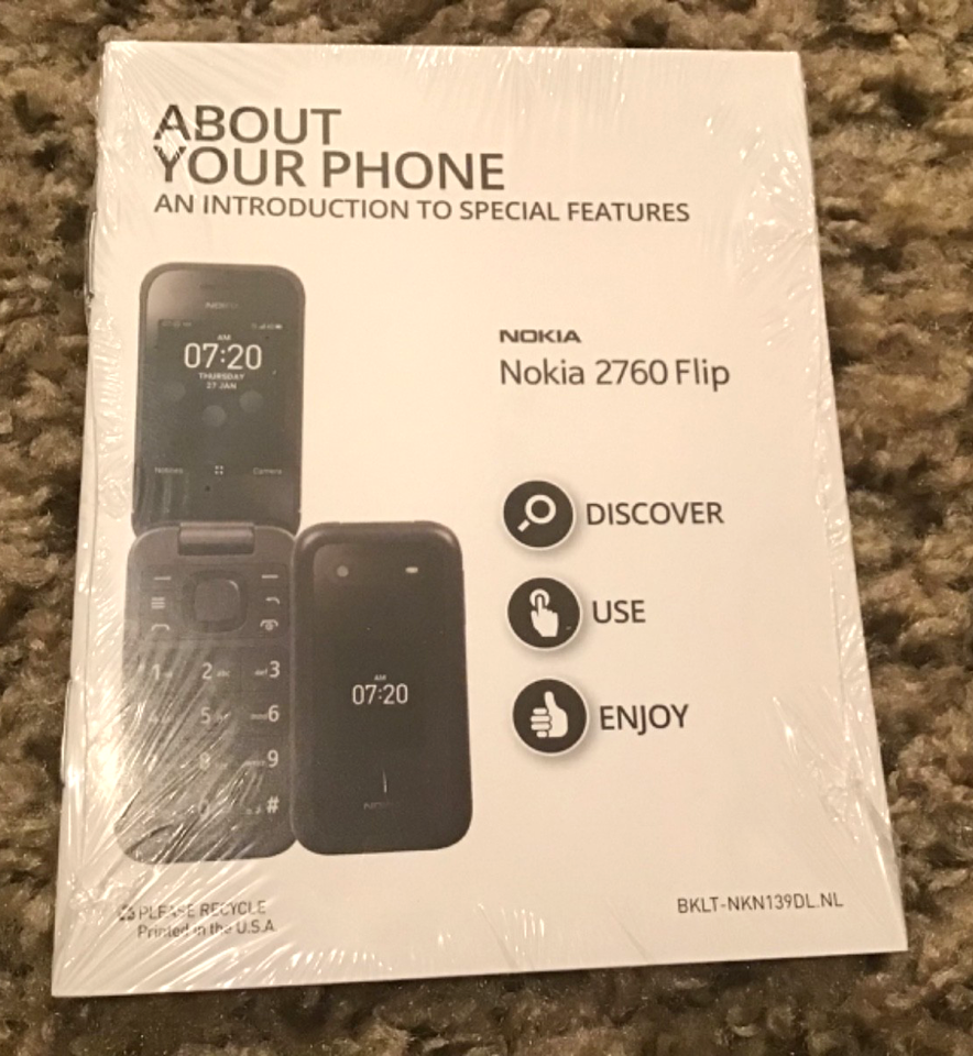 NEW! All parts sealed, Nokia 2760 Flip Phone Tracfone N139DL Cellphone ...