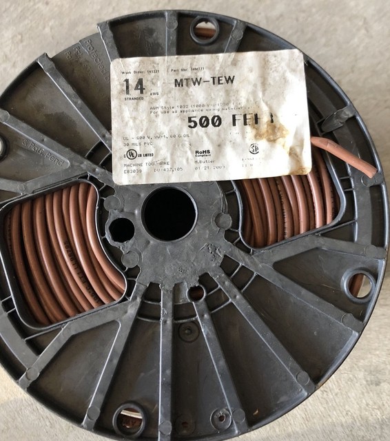 Southwire 14 AWG Black Insulated Copper Wire Mtw-tew AWM Style 1032 for ...