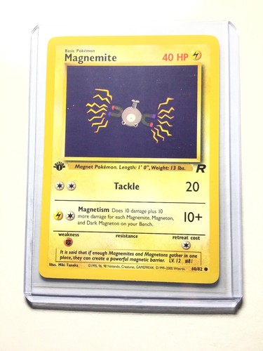 MAGNEMITE - 60/82 - 1st Edition Team Rocket - Common - Pokemon - NM | eBay