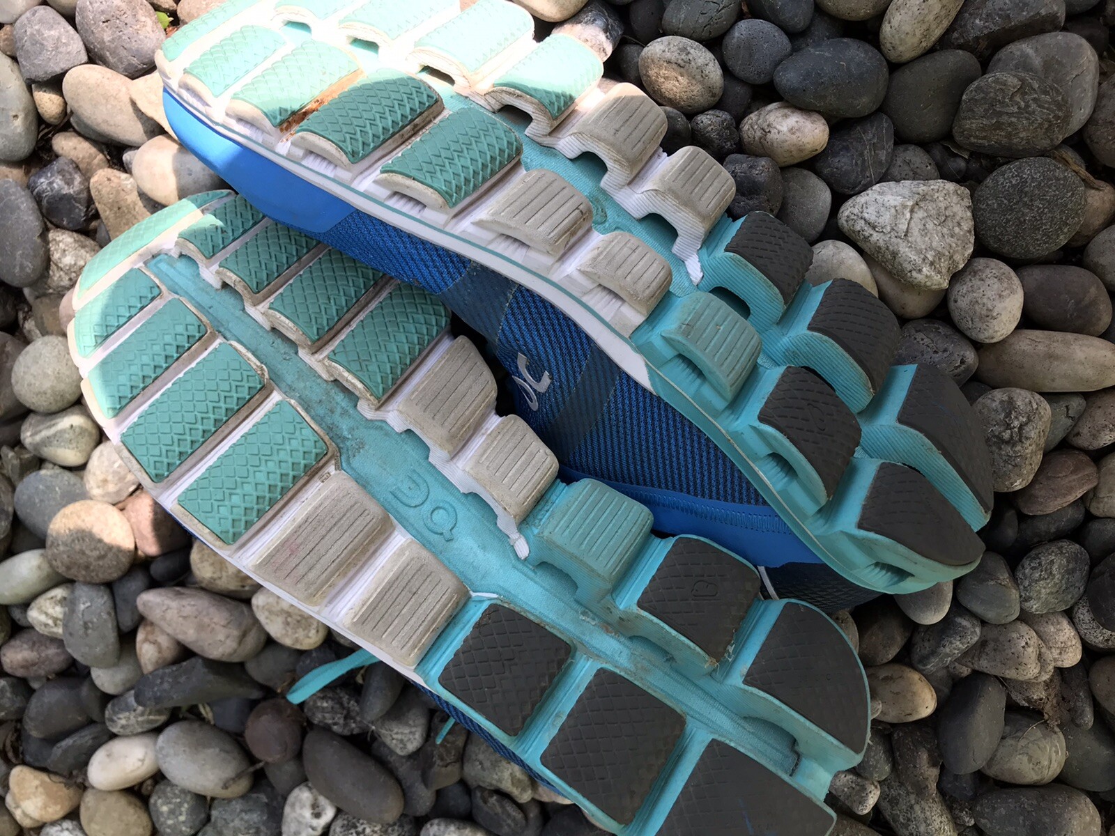 On Womens Swiss Engineering Cloudflow Blue Teal Running Shoes Sneakers ...