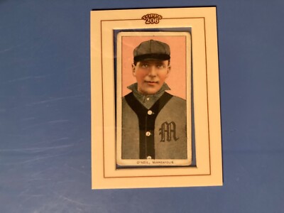 1909 T206 William O'Neil Framed Original #370 | eBay