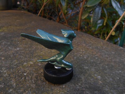 Vintage Green Goddess car mascot. | eBay